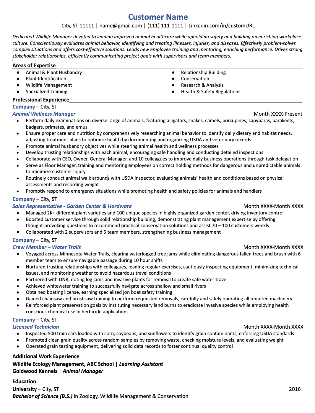 Samples - Job Search Genius
