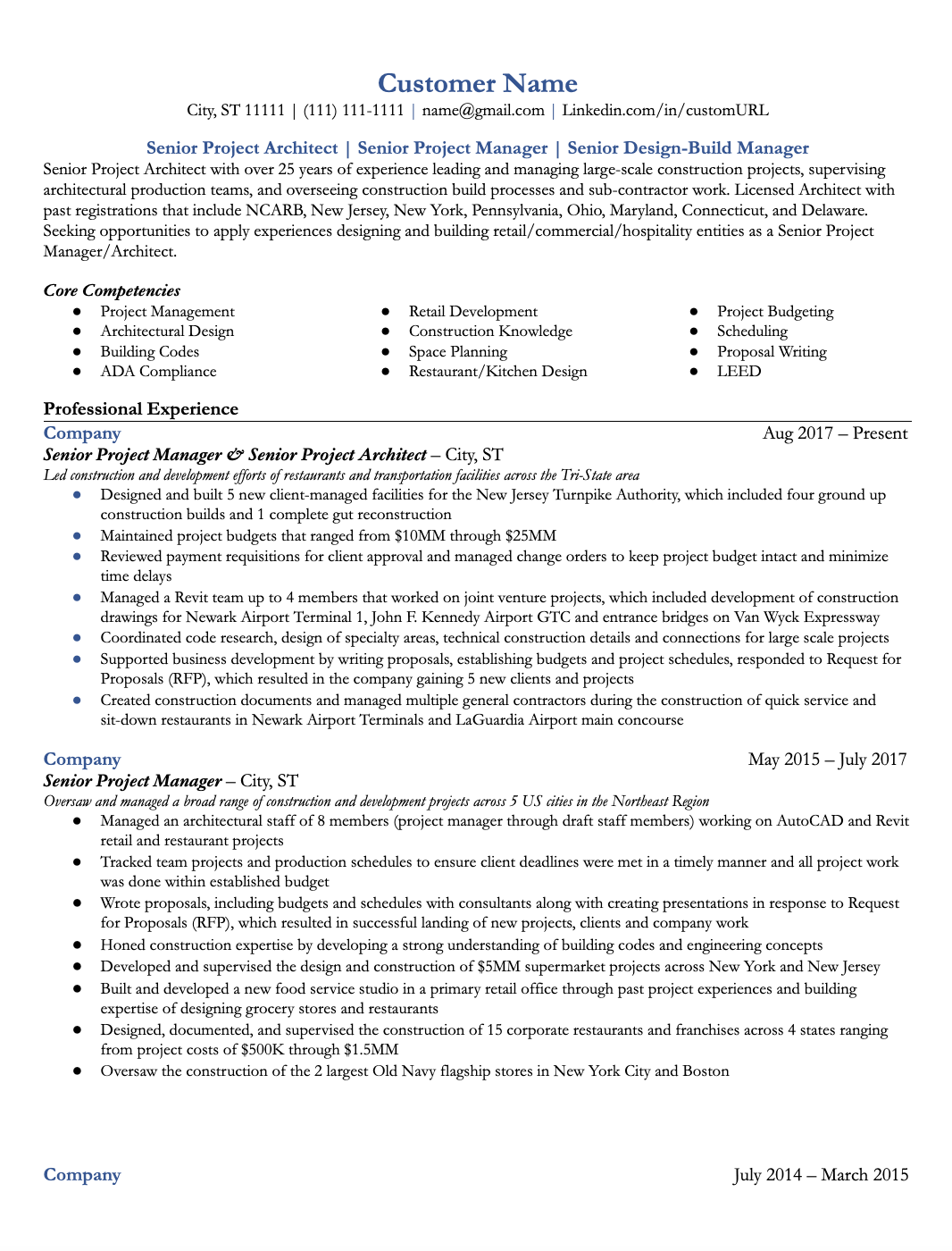 Samples - Job Search Genius